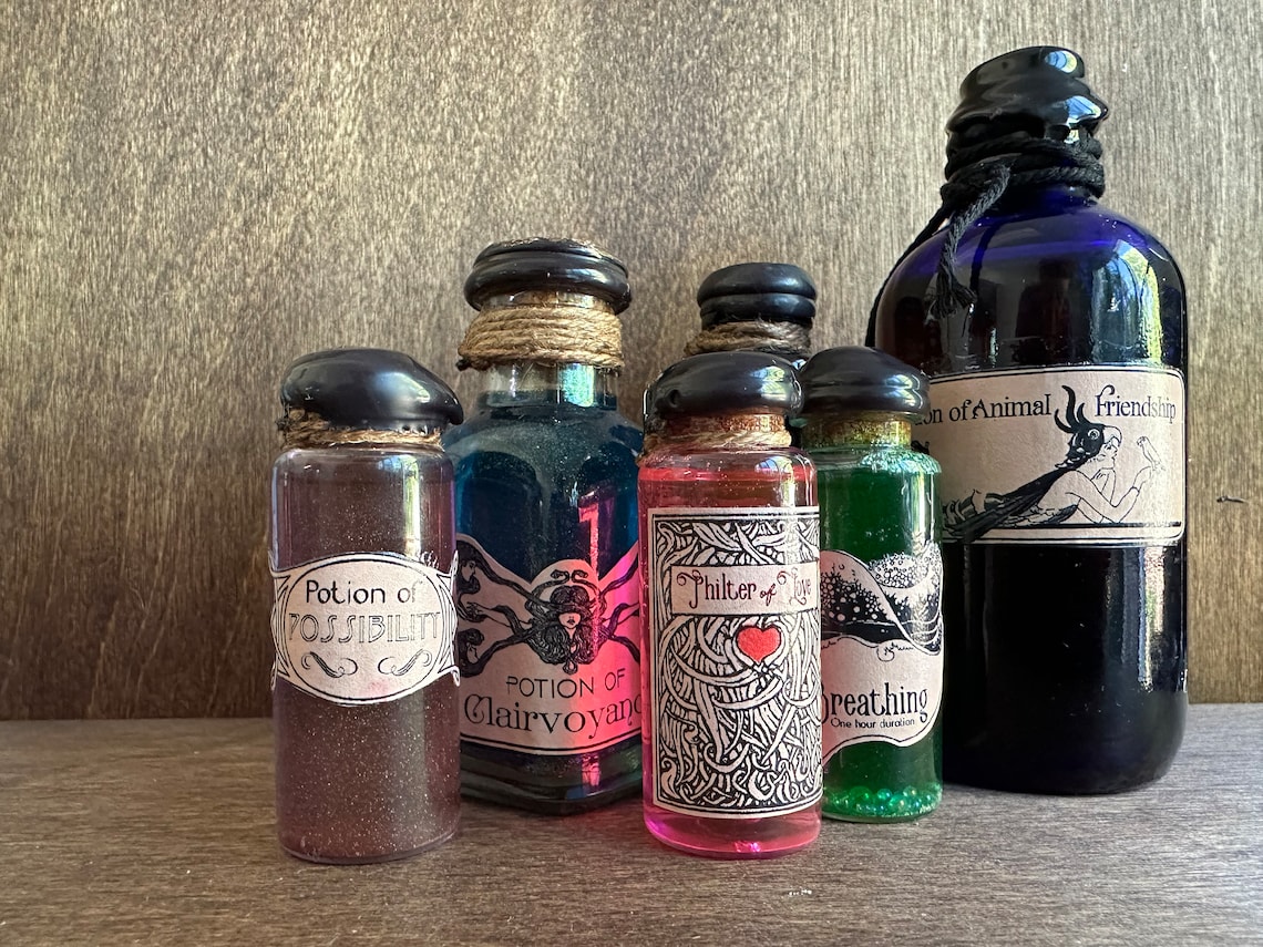 Tabletop RPG Potion Labels, Printable Potion Labels, Spooky Apothecary ...