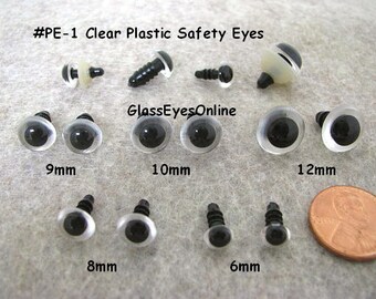 20 PAIR Assorted Size 6mm to 12mm Safety Eyes Choose Color for | Etsy