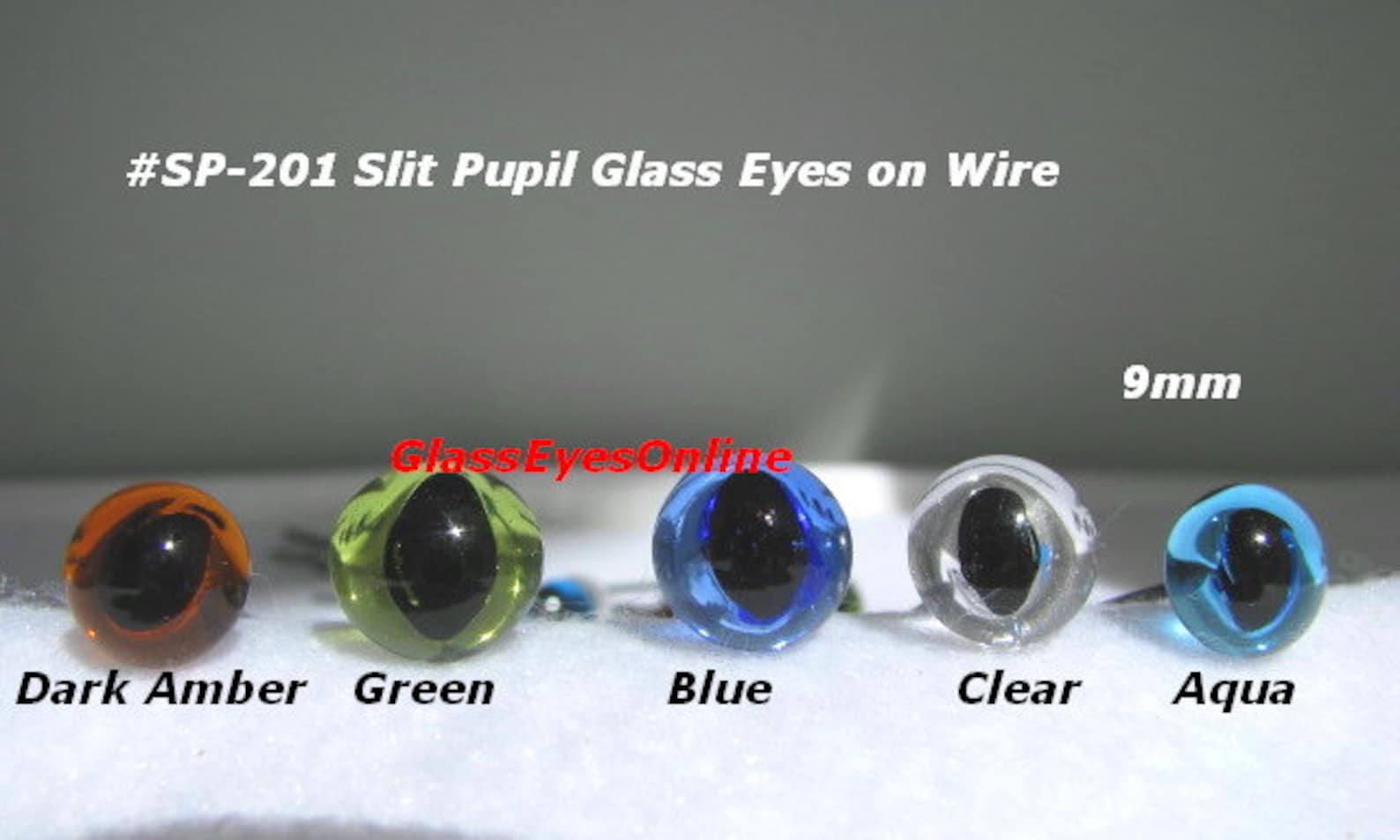 4 PAIR Glass Eyes With SLIT Pupils 4mm to 9mm for Needle - Etsy