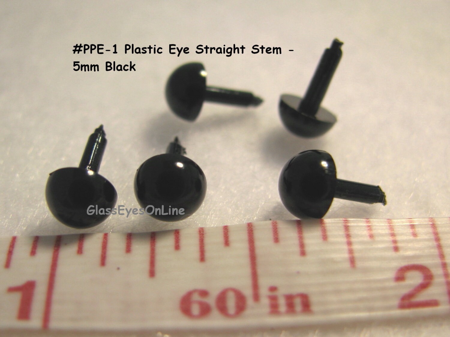 22 Pair Plastic Eyes With Straight Stems 4mm or 5mm Mix Colors - Etsy