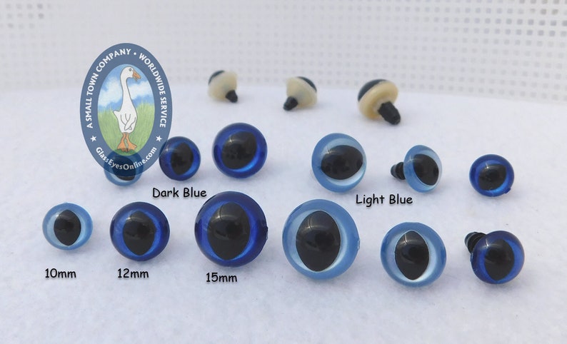 15 PAIR Safety Eyes SLIT Pupils Iridescent Colors 10mm or 12mm - Etsy