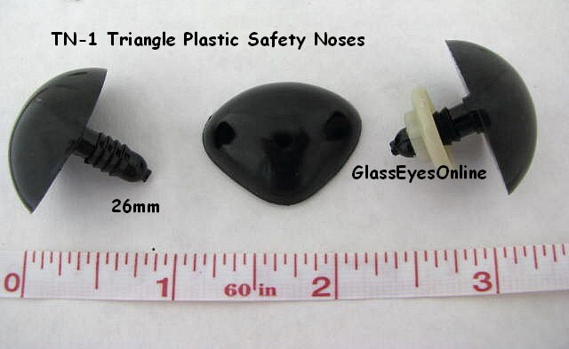 10 Triangle Shape Safety Noses Buttons Eyes Size 26mm or - Etsy