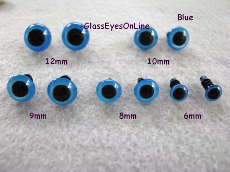 12 PAIR 6mm or 8mm or 9mm or 10mm or 12mm Safety EYES Choose - Etsy