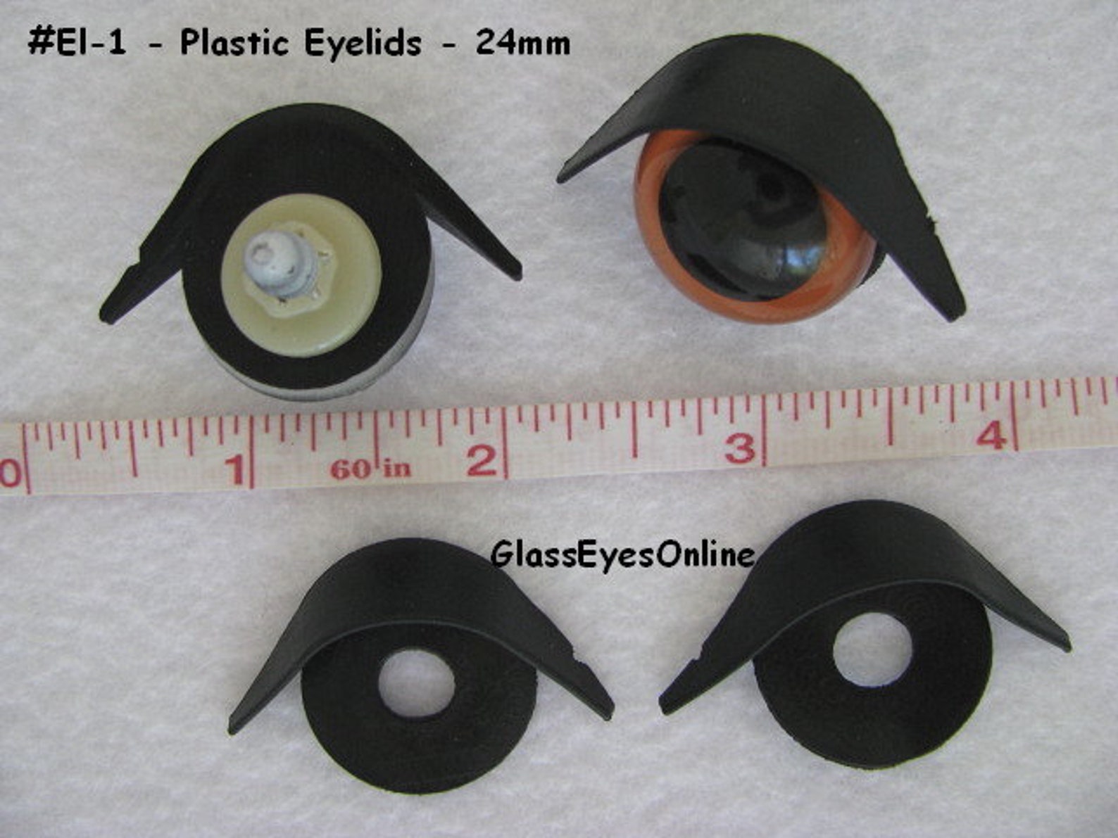 10 PAIR Eye Lids Choose Size 8mm to 27mm Snap On Back of | Etsy