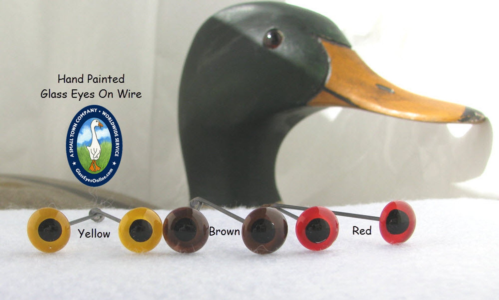 6 Pair Glass Eyes on Wire Wood Carvers and Sculptors Size 4mm to 10mm ...