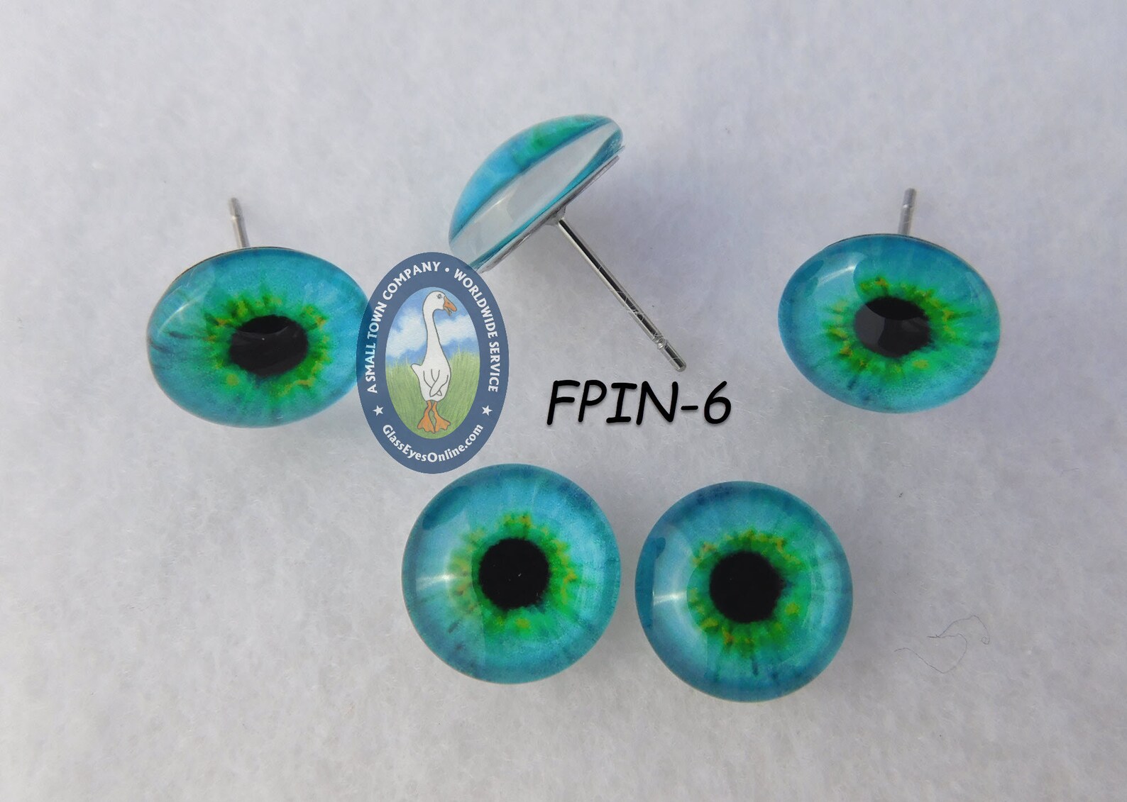 1 PAIR Glass Cabochon Eyes on Wire Pins 6mm to 14mm Art Doll - Etsy