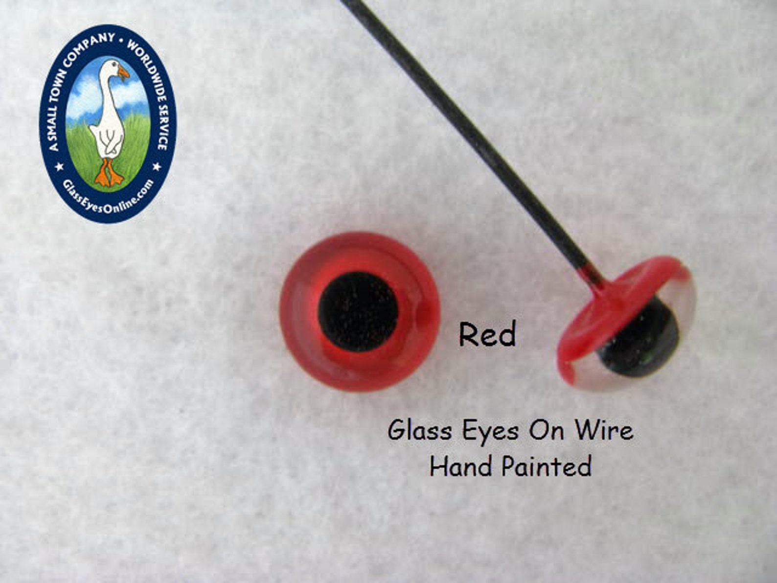 6 Pair Glass Eyes on Wire Wood Carvers and Sculptors Size 4mm to 10mm ...
