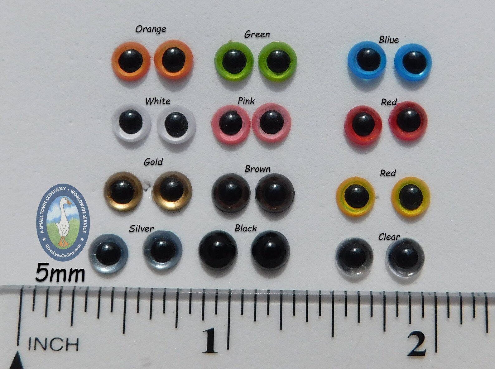 22 Pair Plastic Eyes With Straight Stems 4mm or 5mm Mix Colors - Etsy
