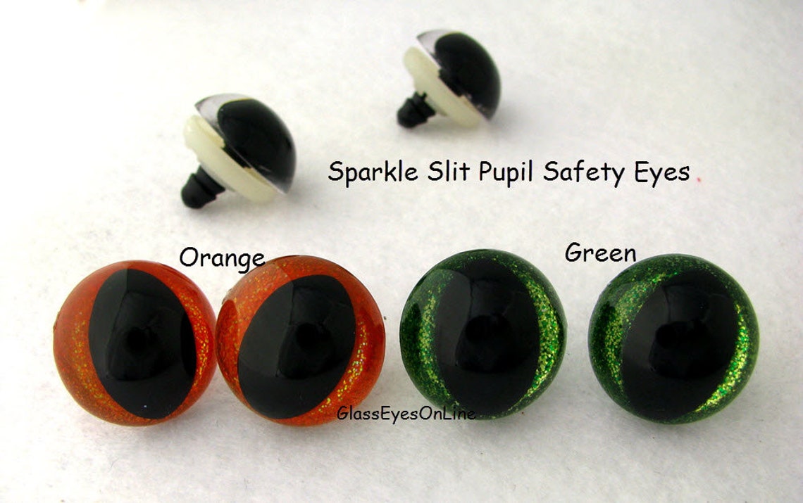 2 Pair Cat Eyes Sparkle Slit Pupil 16mm or 18mm or 21mm | Etsy