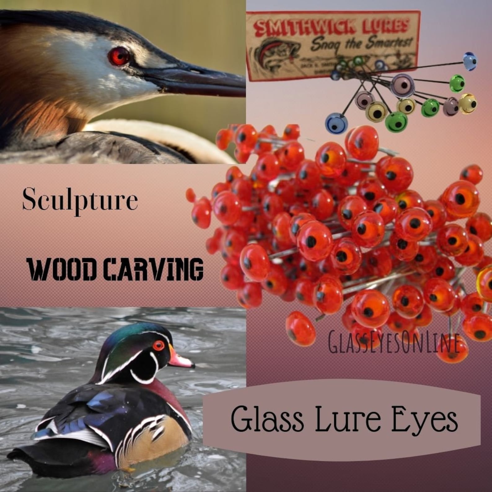 4 PAIR Glass Eyes on Wire Choose Size 3mm to 10mm and Color - Etsy