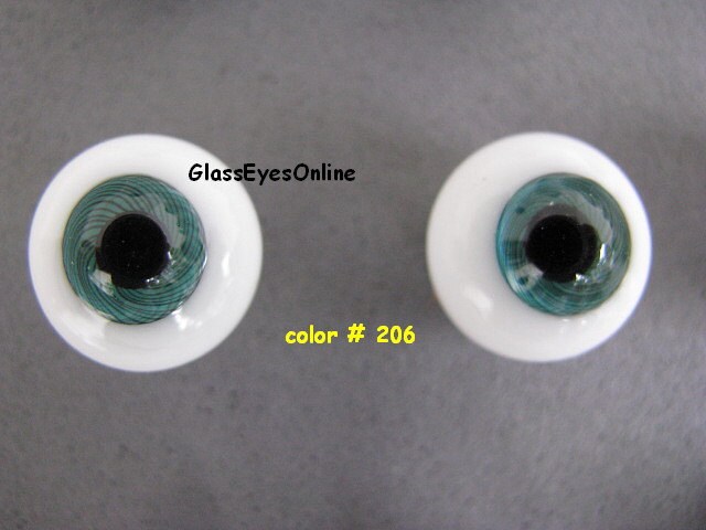 1 PAIR Glass Doll Eyes Size 6mm to 12mm Solid Glass Fantasy - Etsy