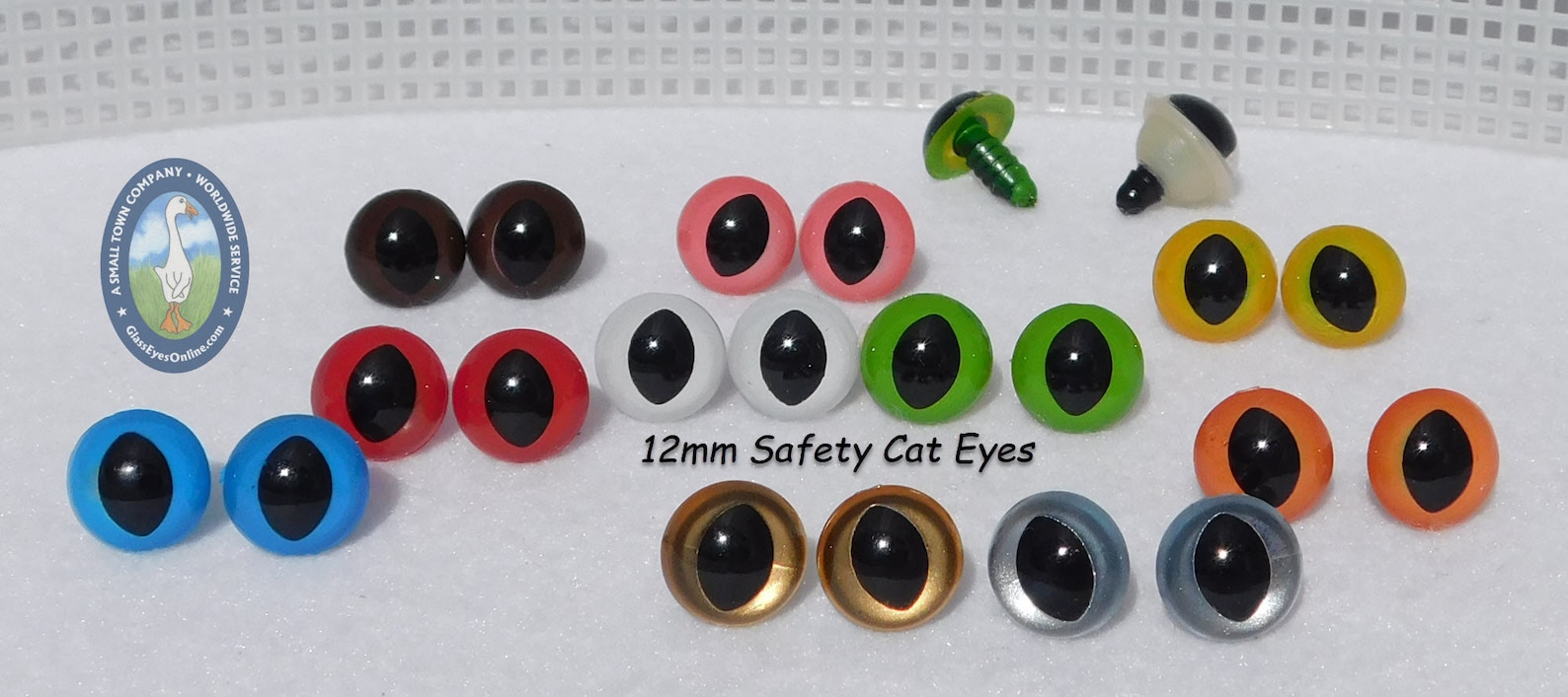 20 PAIR 10mm or 12mm or 15mm SLIT Pupil Plastic Safety Eyes - Etsy