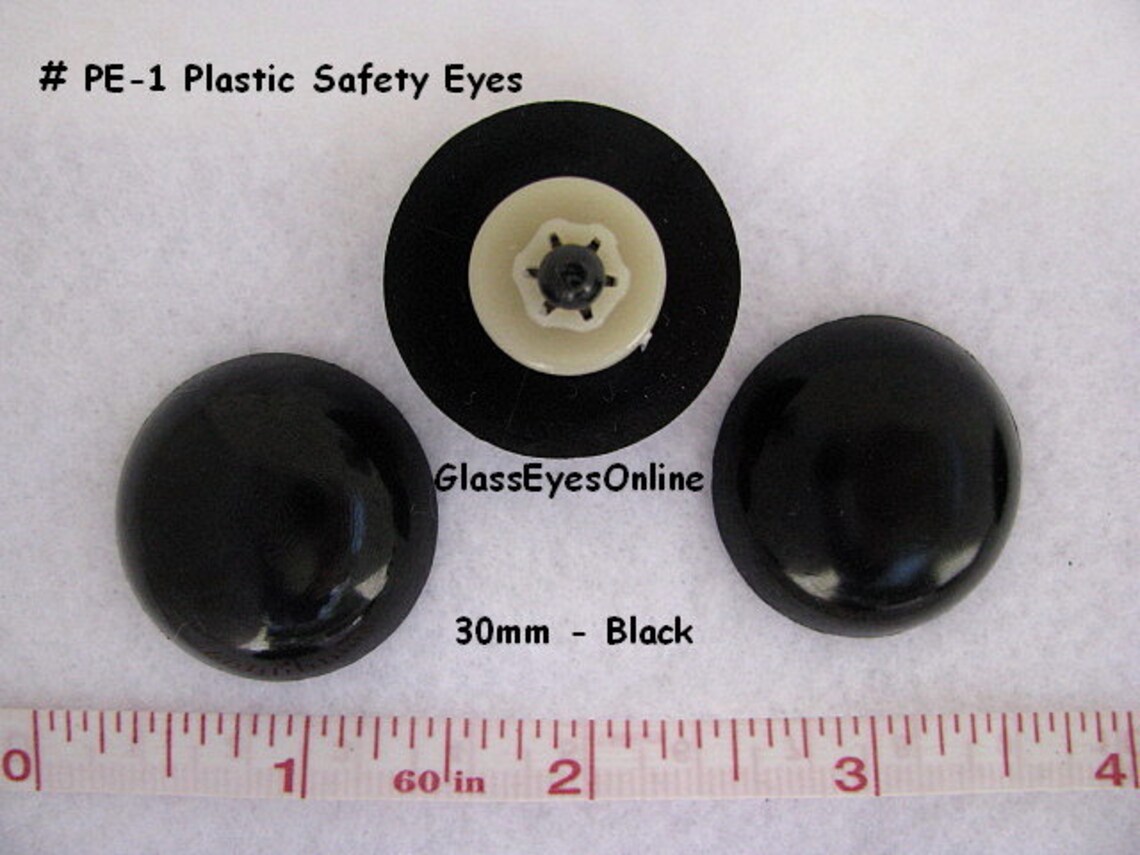 5 PAIR 24mm or 27mm or 30mm or 34mm Plastic Safety Eyes Choose | Etsy
