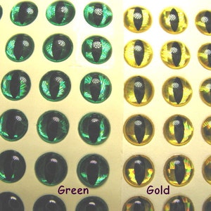 50 PAIR 3mm or 4mm or 6mm Slit Pupil Fish Lure Eyes Free Shipping in ...