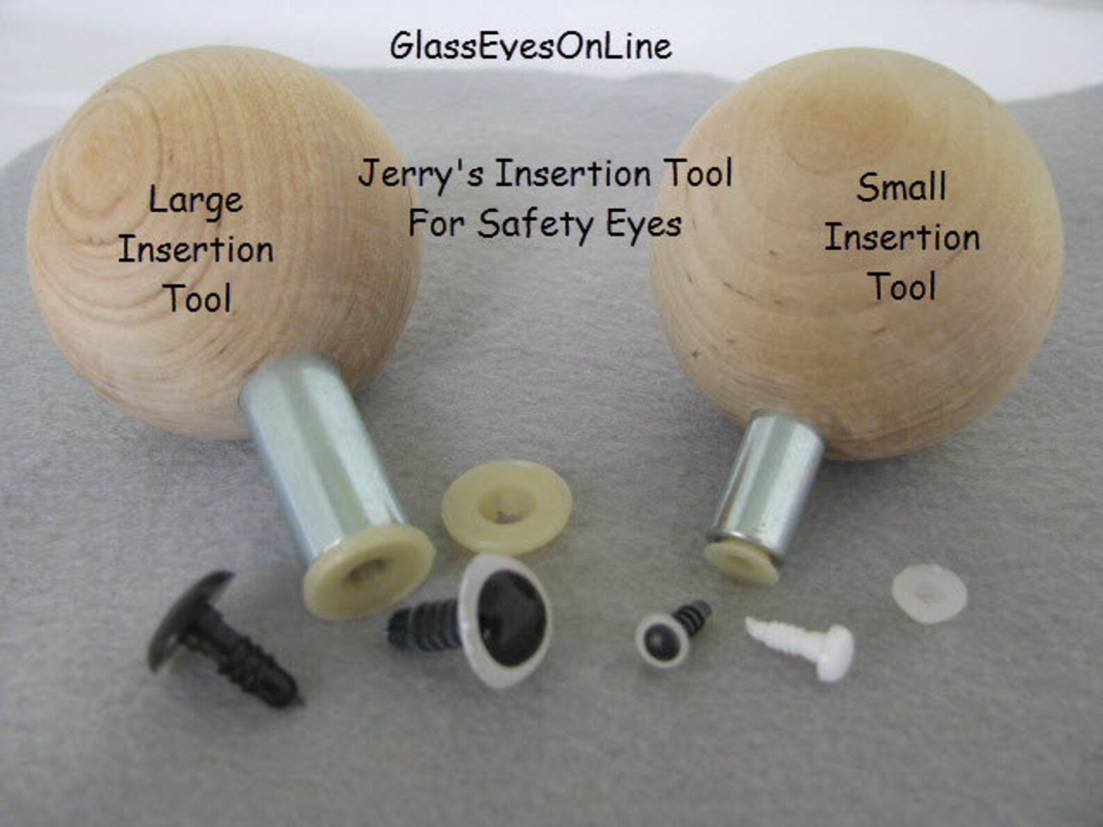 INSERTION TOOLS for Plastic Safety Eyes Small Large or Combo Set for ...