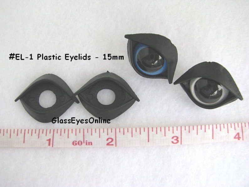 10 PAIR Eye Lids Choose Size 8mm to 27mm Snap on Back of - Etsy