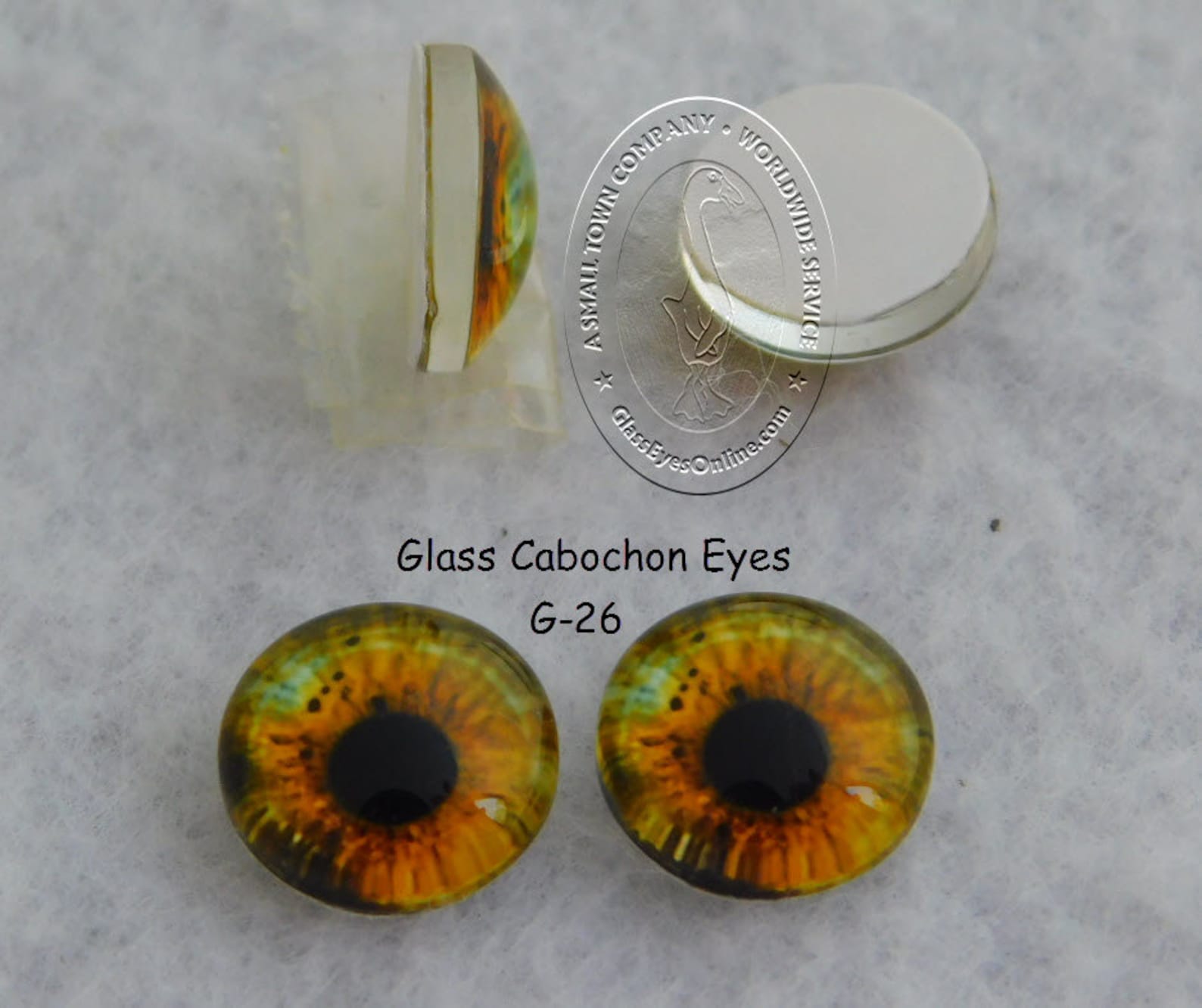 1 Pair Glass Cabochon Eyes Size 8mm 10mm 12mm 14mm 16mm 20mm | Etsy