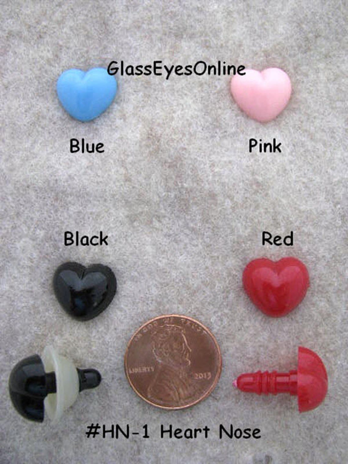 Gift Assortment Heart Shape Safety Noses Buttons Eyes for | Etsy