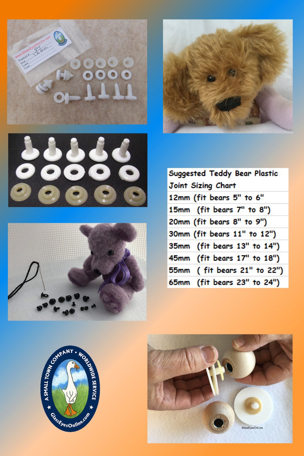 Plastic Joint Sets for Complete Teddy Bear Doll Plush Animal | Etsy