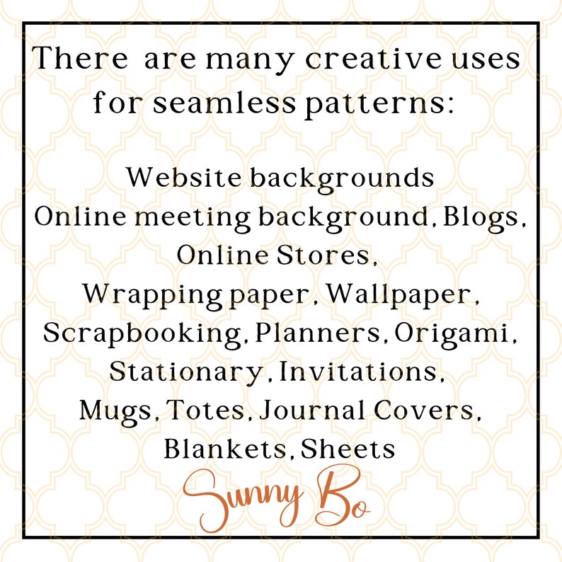 Digital Print Boho Stars Seamless Repeating Pattern - Etsy