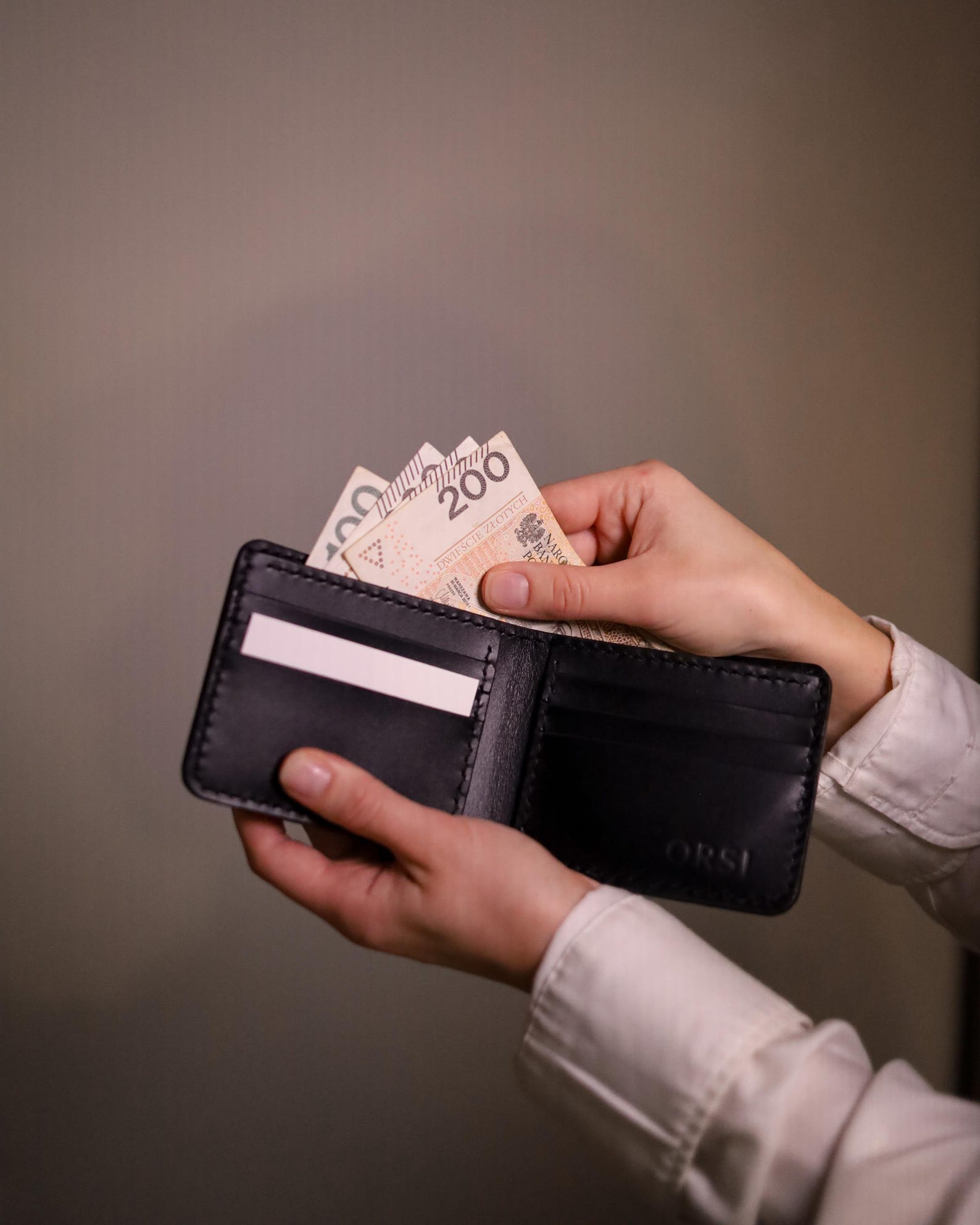 Luxury Black Crocodile Texture Wallet - Genuine Leather ORSI Wallet ...