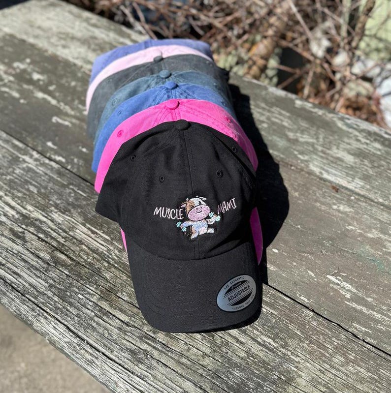 Muscle Mami Baseball Cap | Custom Made Embroidery Design | Workout High ...
