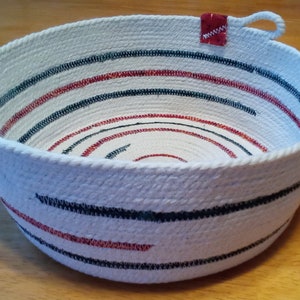 Handmade Cotton Rope Basket or Bowl, Christmas, Holiday - Etsy