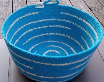 Homemade Rope Basket, Handcrafted Basket, Decorative Basket, Organizer ...