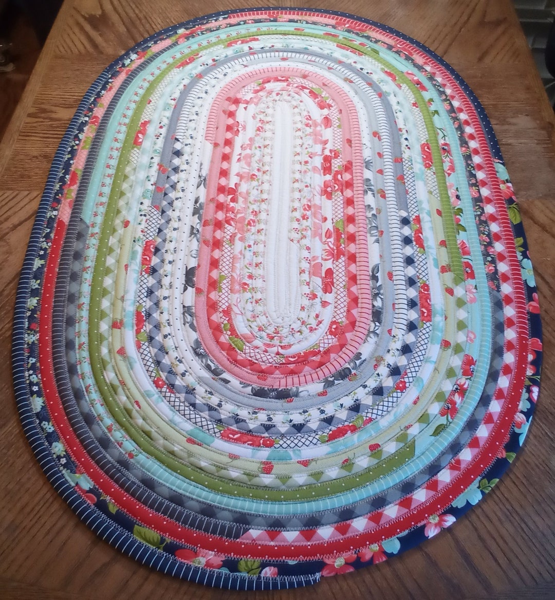 Handmade Jelly Roll Rug, 100 Percent Cotton Washable Rug - Etsy