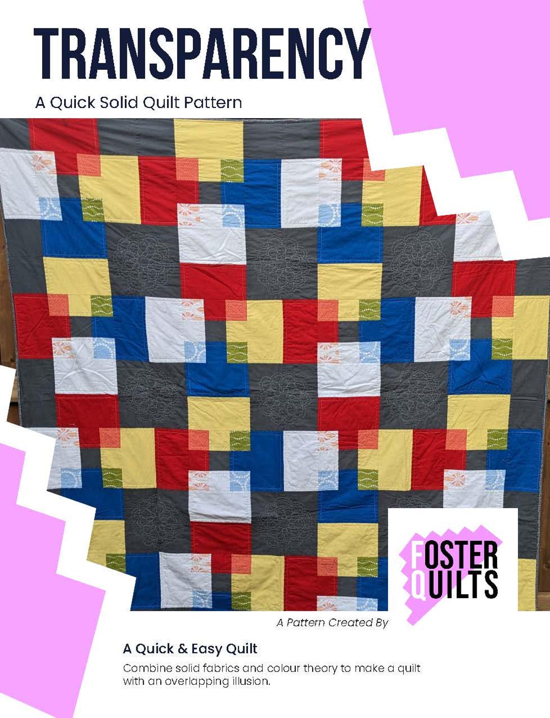 Transparency - A Quick Solids Quilt Pattern, Quilt Pattern Pdf Download ...