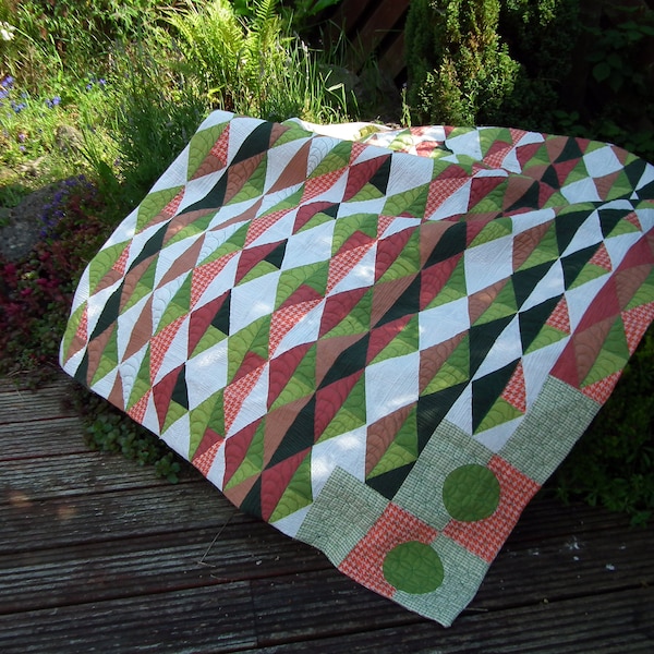 Geometric Quilt - Etsy