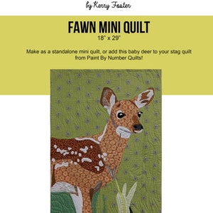 Fawn Quilt (paint by Numbers Quilts) A Freezer Paper, Machine Applique ...