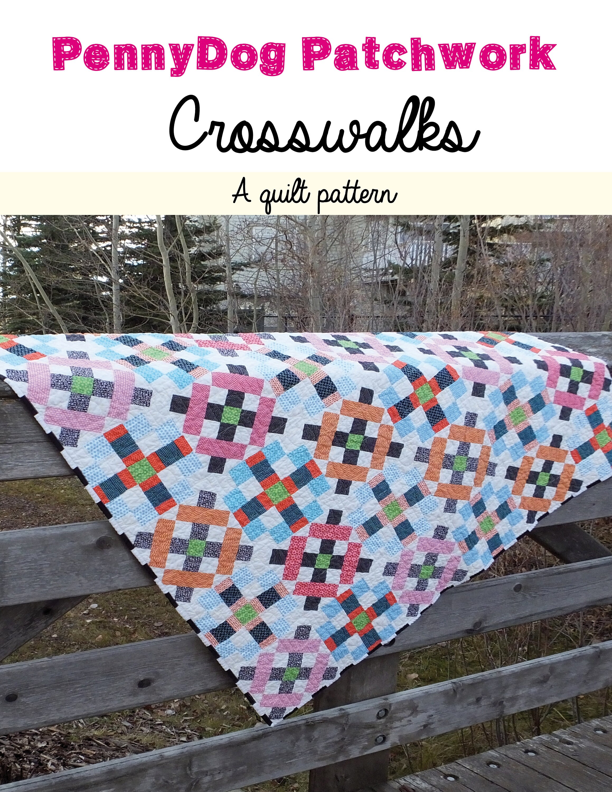 Crosswalks - A Fat Quarter Friendly Quilt Pattern - PDF Download, PDF ...