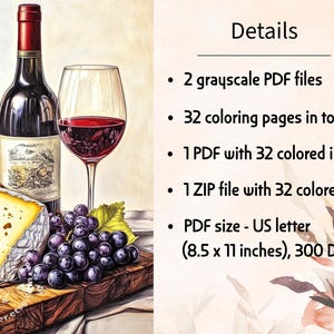 32 Still Life Coloring Pages - Grayscale Adult Coloring Book ...