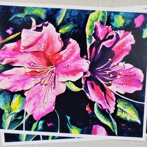 Hot Pink Neon Azaleas Printable - Etsy
