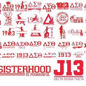 Delta Sigma Theta SVG Bundle: DST Sorority Clipart (instant Download ...