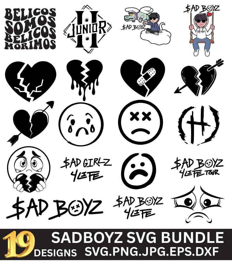 Junior H - Sad Boyz 4 Life Corridos Tumbados SVG Cut Files (cricut ...