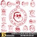 Santa SVG Design Bundle: 15 Christmas Designs for Cricut (digital ...