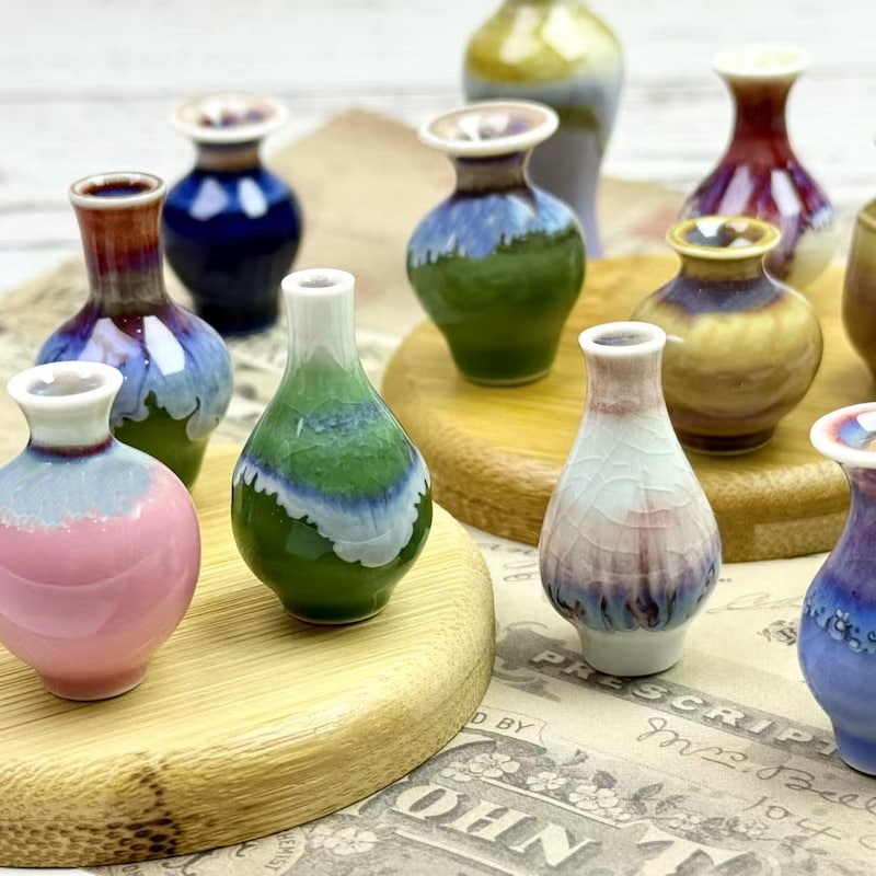 Ceramic Heart Bud Vase - Etsy
