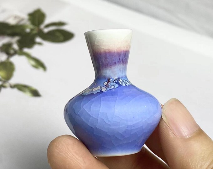Glazed Ceramic Tiny Vases. Each One is Unique and Handmade in England ...