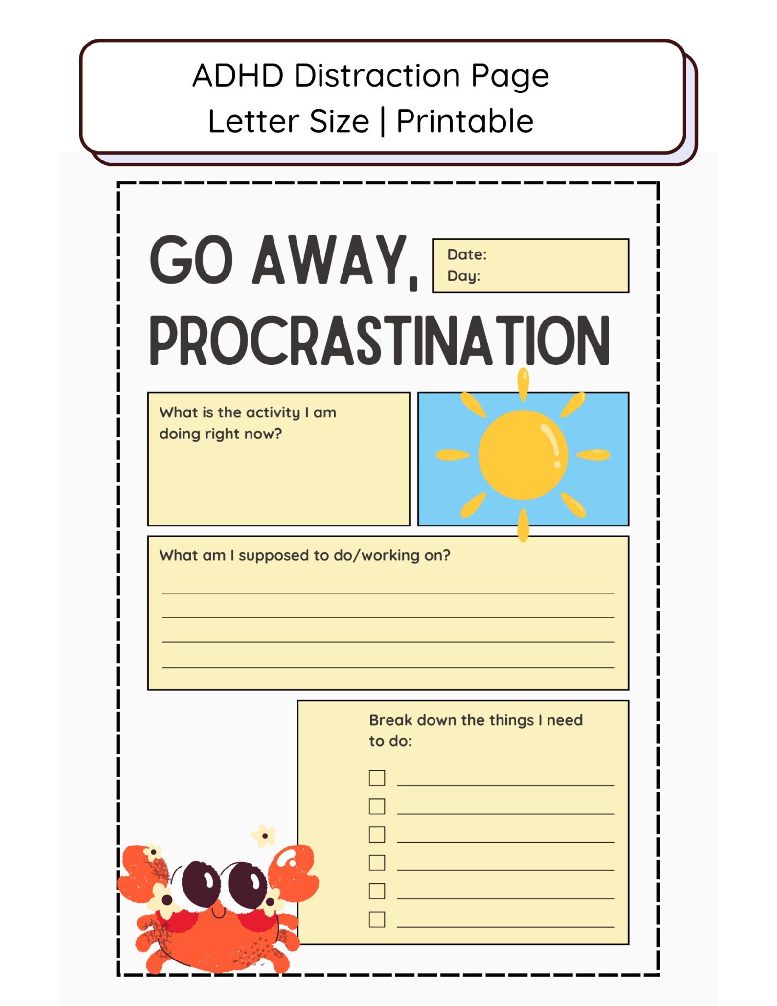 Project Dump | Project Planner | Printable Planner | Project Organizer ...