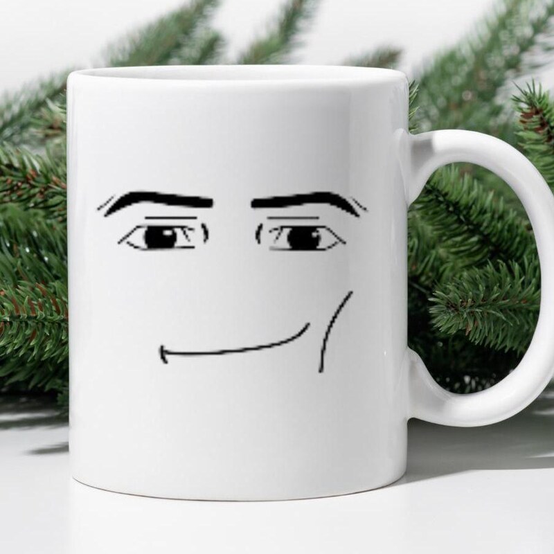 Roblox Face Mug - Etsy