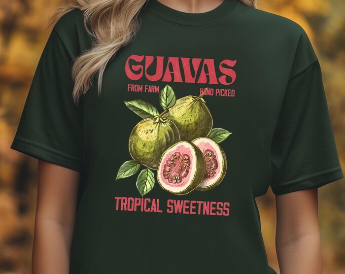 Guavas Retro Commercial Graphic Shirt, Vintages Guavas Label T-shirt ...
