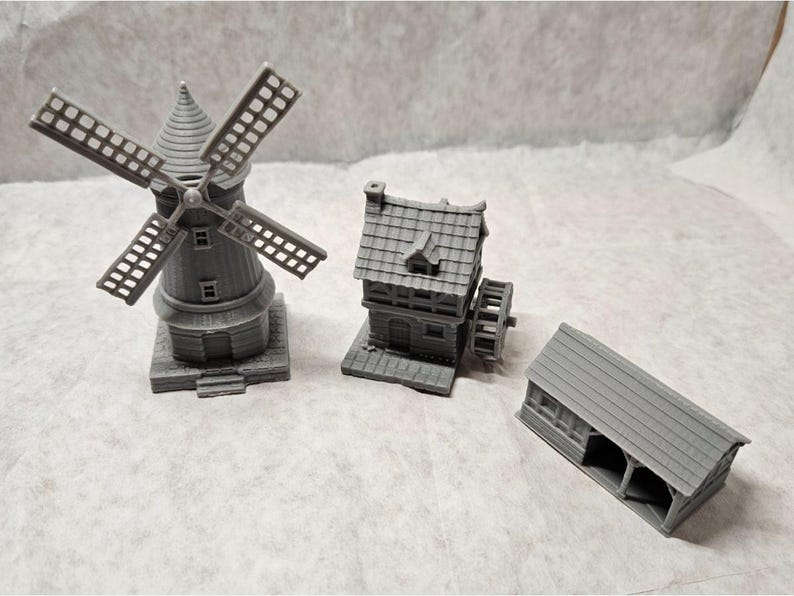 N Scale 1:160 Windmill/cottage/stable for Model Train Environment - Etsy