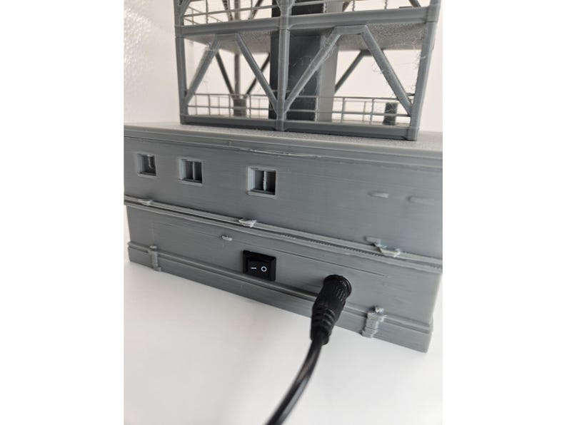 Mechanized HO Scale 1:87 Wide Radar Tower for Model Train Environment ...