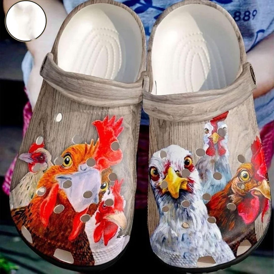 Chicken Farmer Clog Shoes, Chicken Sandal Shoes, Gift for Women, Gift ...