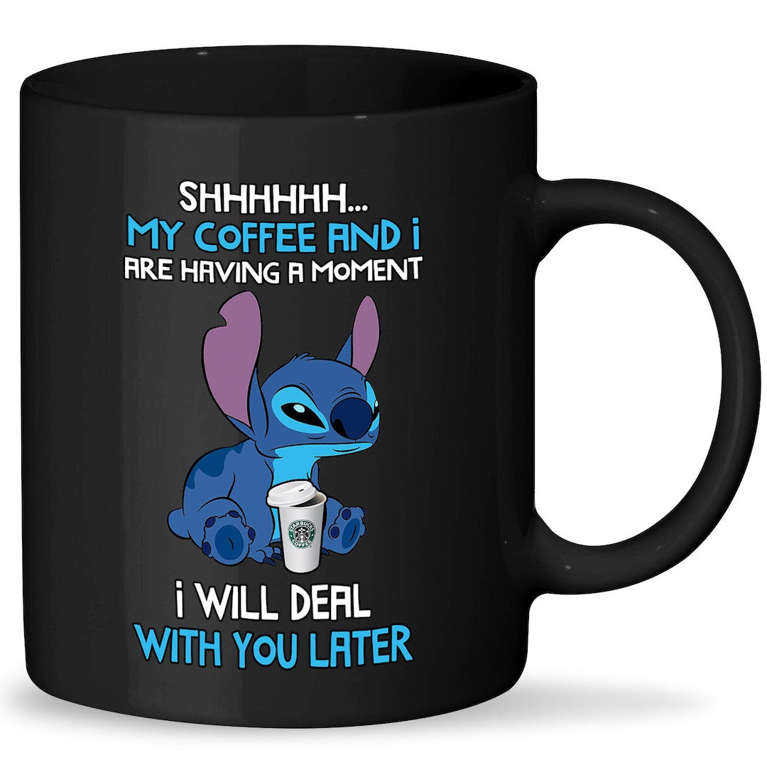 Cute Stitch Travel Mug, Lilo and Stitch Coffee Mug, Stitch Movie Tea Cup, Space Monster Lover ...