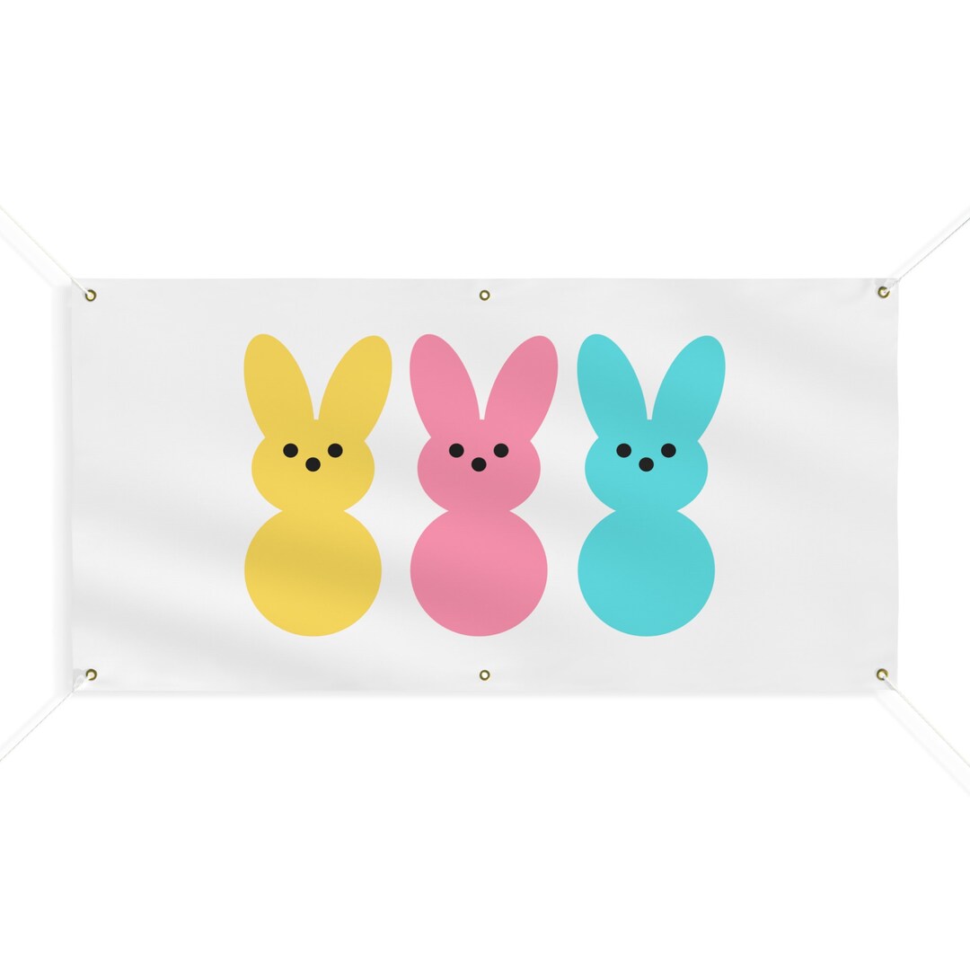 Easter Peeps Matte Banner - Etsy
