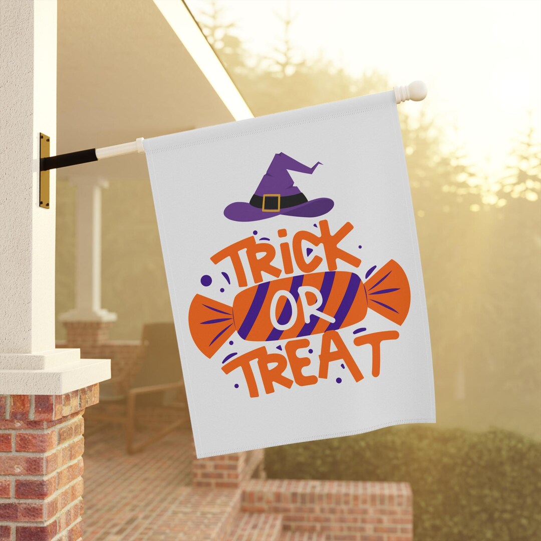 Trick or Treat Outside Banner - Etsy