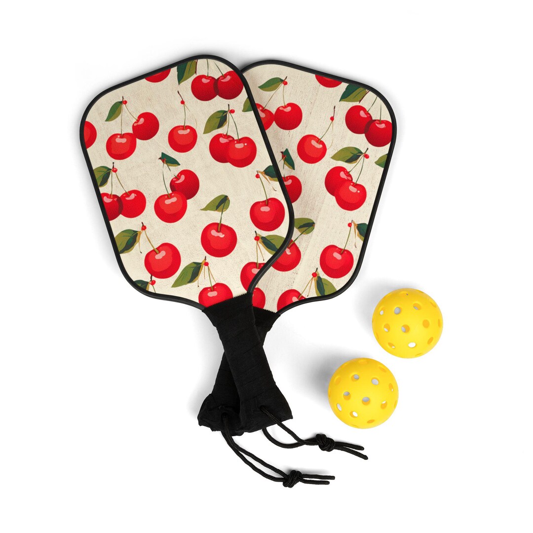 Cute Cherry Pickleball Kit - Fun and Stylish Set for Play - Etsy